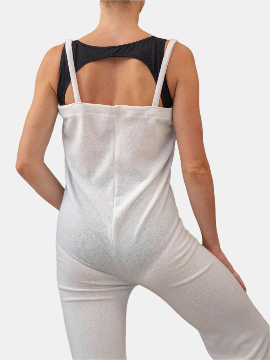 White Warm-up Dance Overalls MP5055 - Atelier della Danza MP