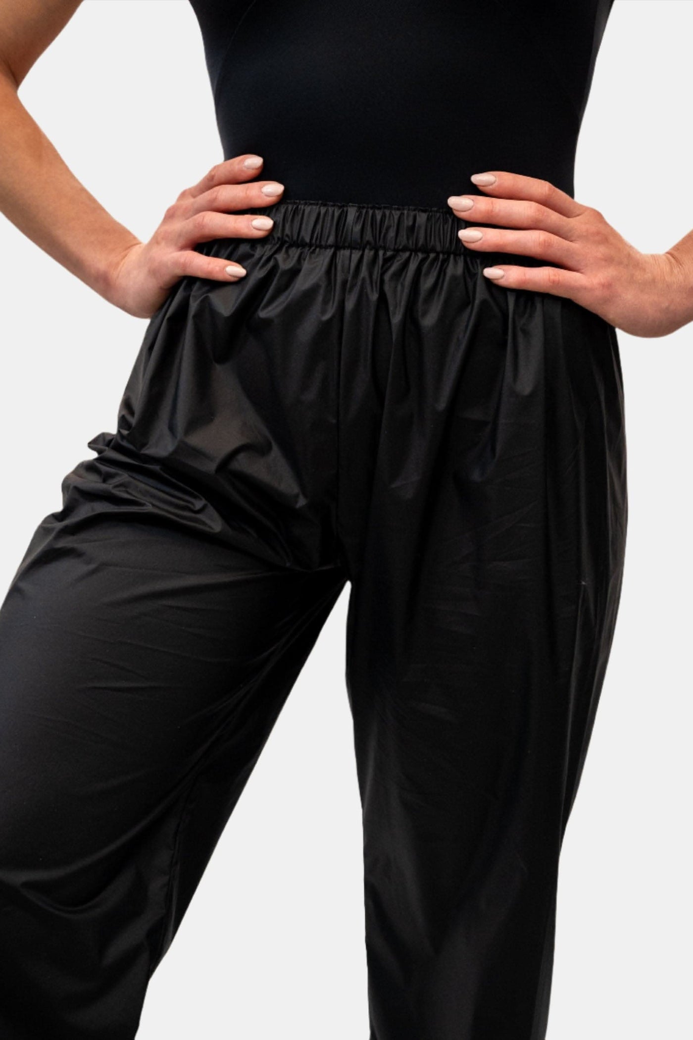 Black Warm-up Dance Trash Bag Pants MP5003 - Atelier della Danza MP