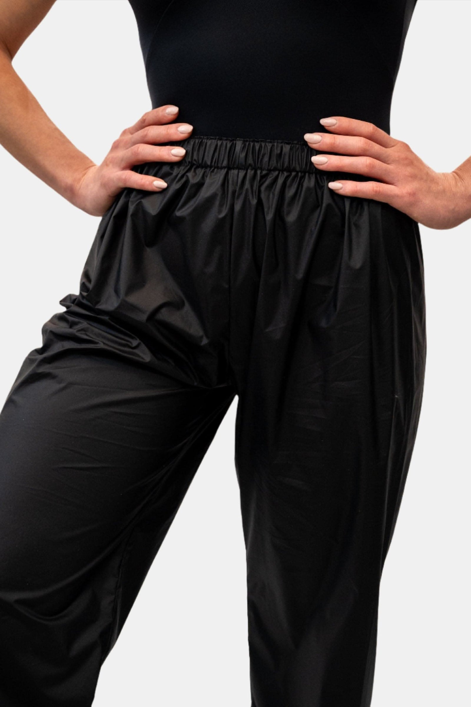 Black Warm-up Dance Trash Bag Pants MP5003 - Atelier della Danza MP