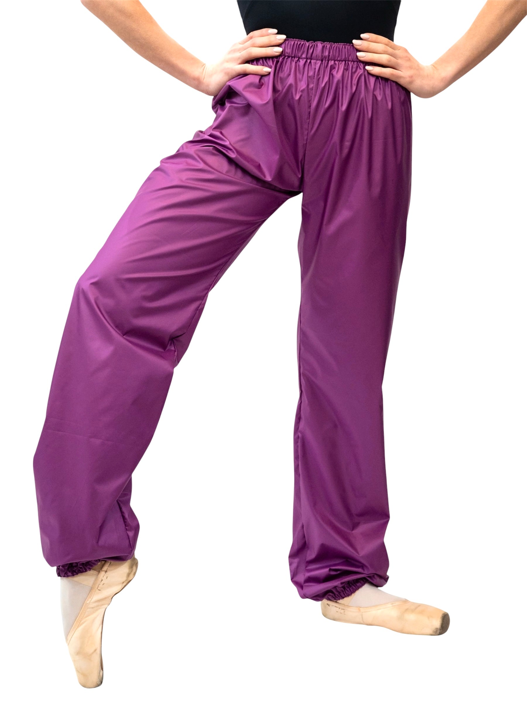 Purple Warm-Up Dance Trash Bag Pants MP5003 - Atelier della Danza MP