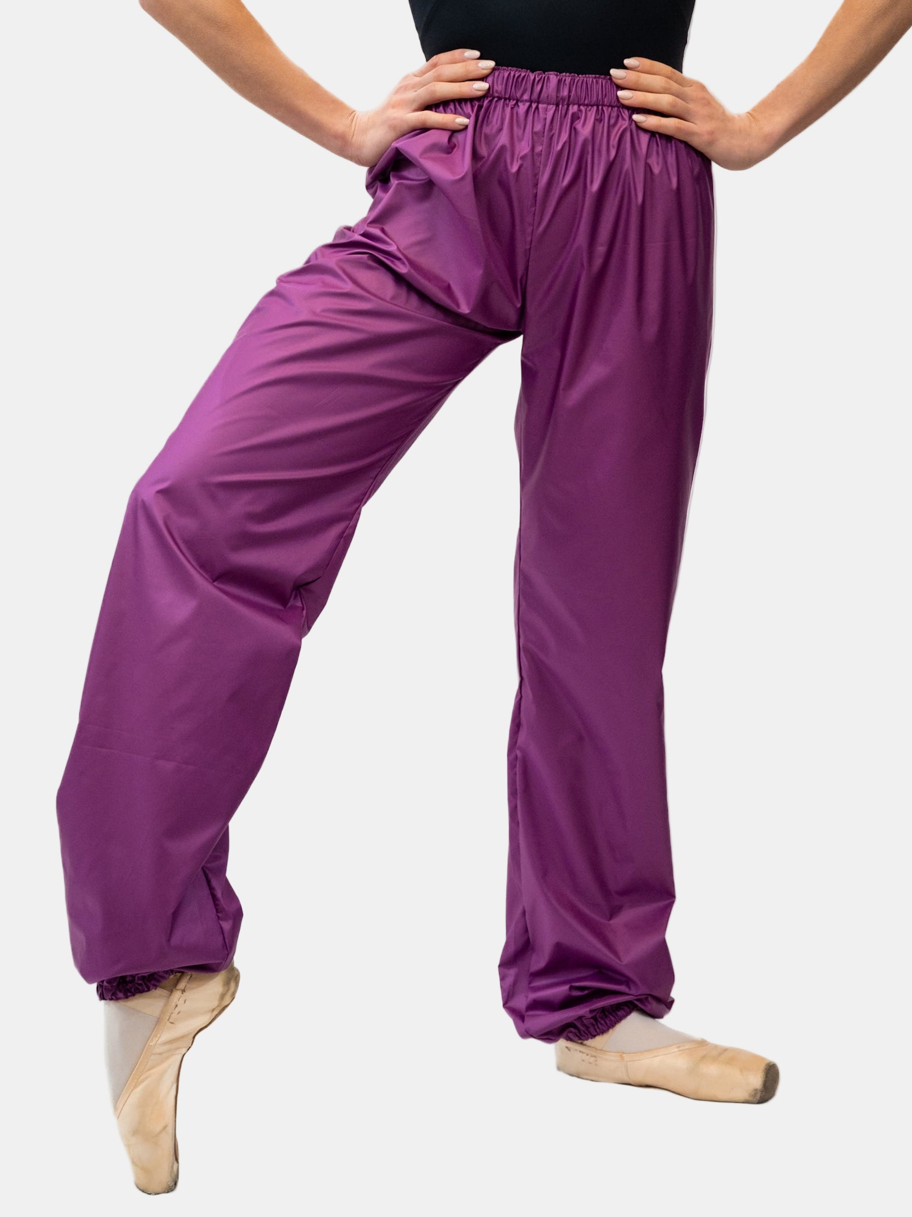 Purple Warm-Up Dance Trash Bag Pants MP5003 - Atelier della Danza MP