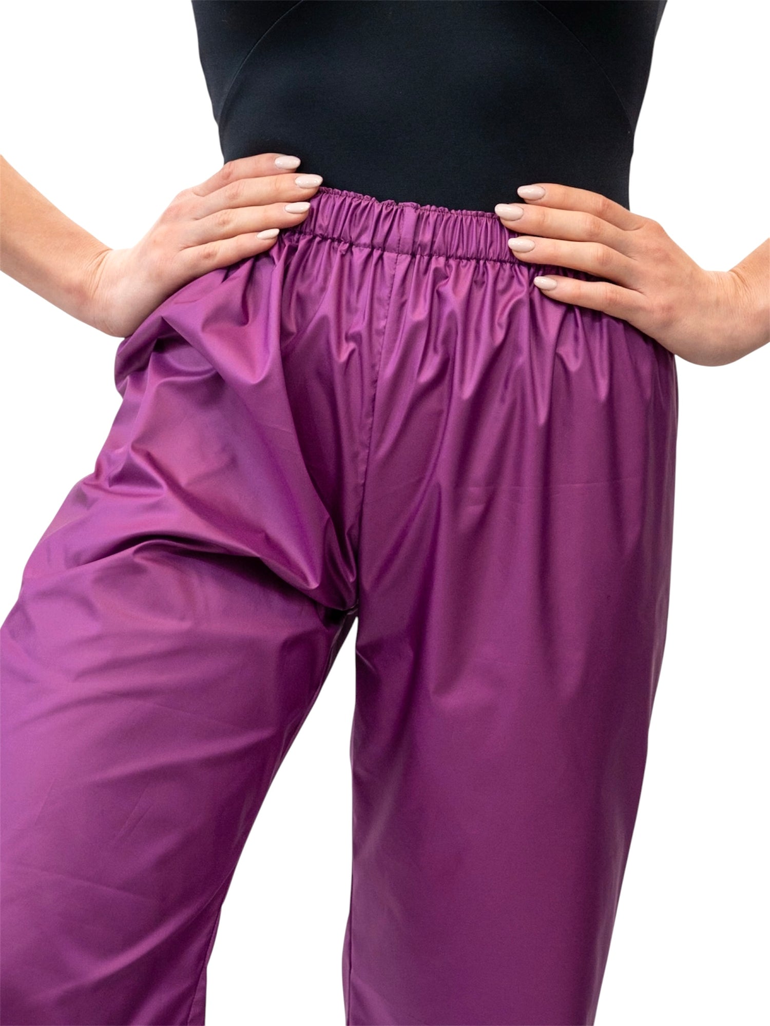 Purple Warm-Up Dance Trash Bag Pants MP5003 - Atelier della Danza MP